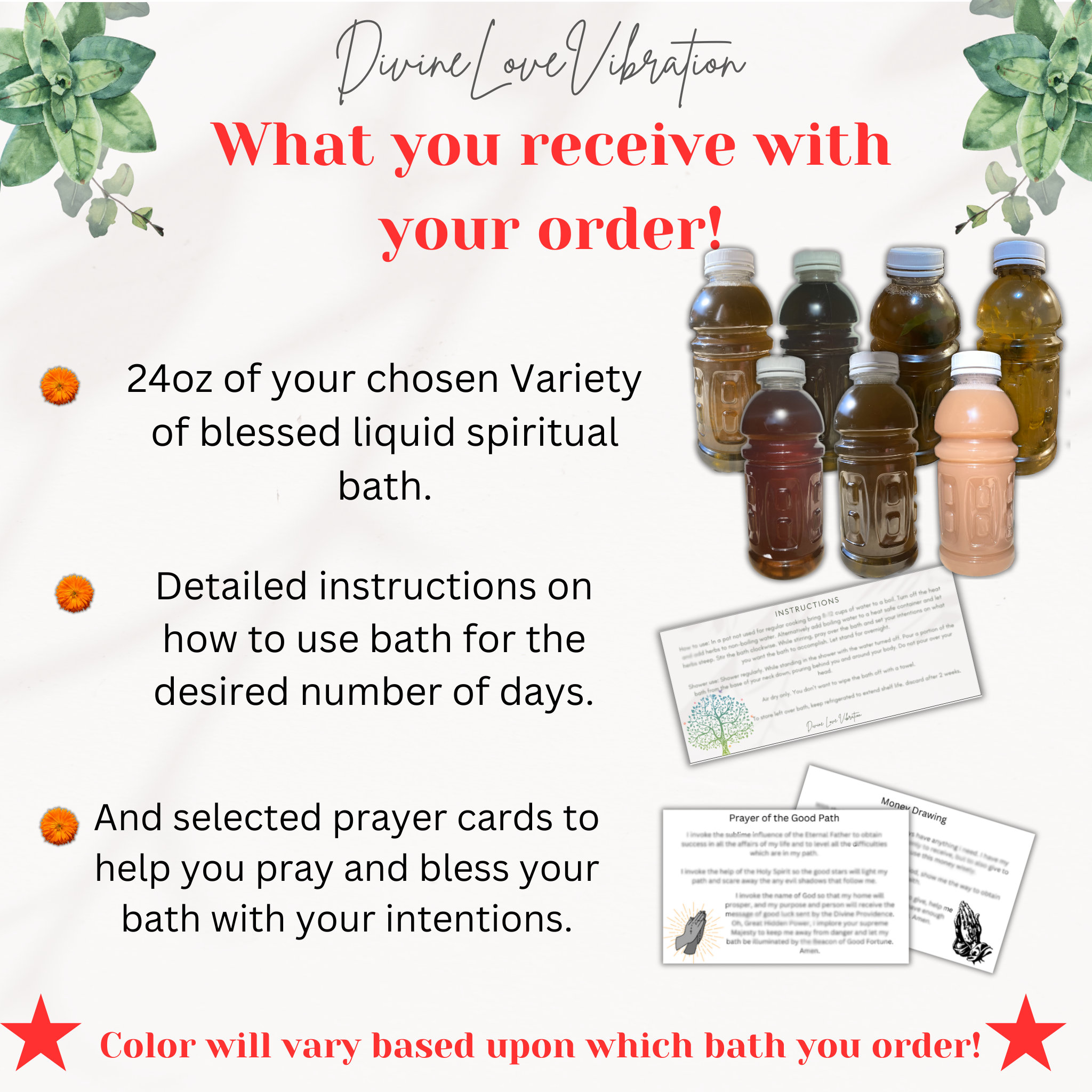 Spiritual Baths, Cleansing Bath, Protection, Road Opening, Uncrossing ...