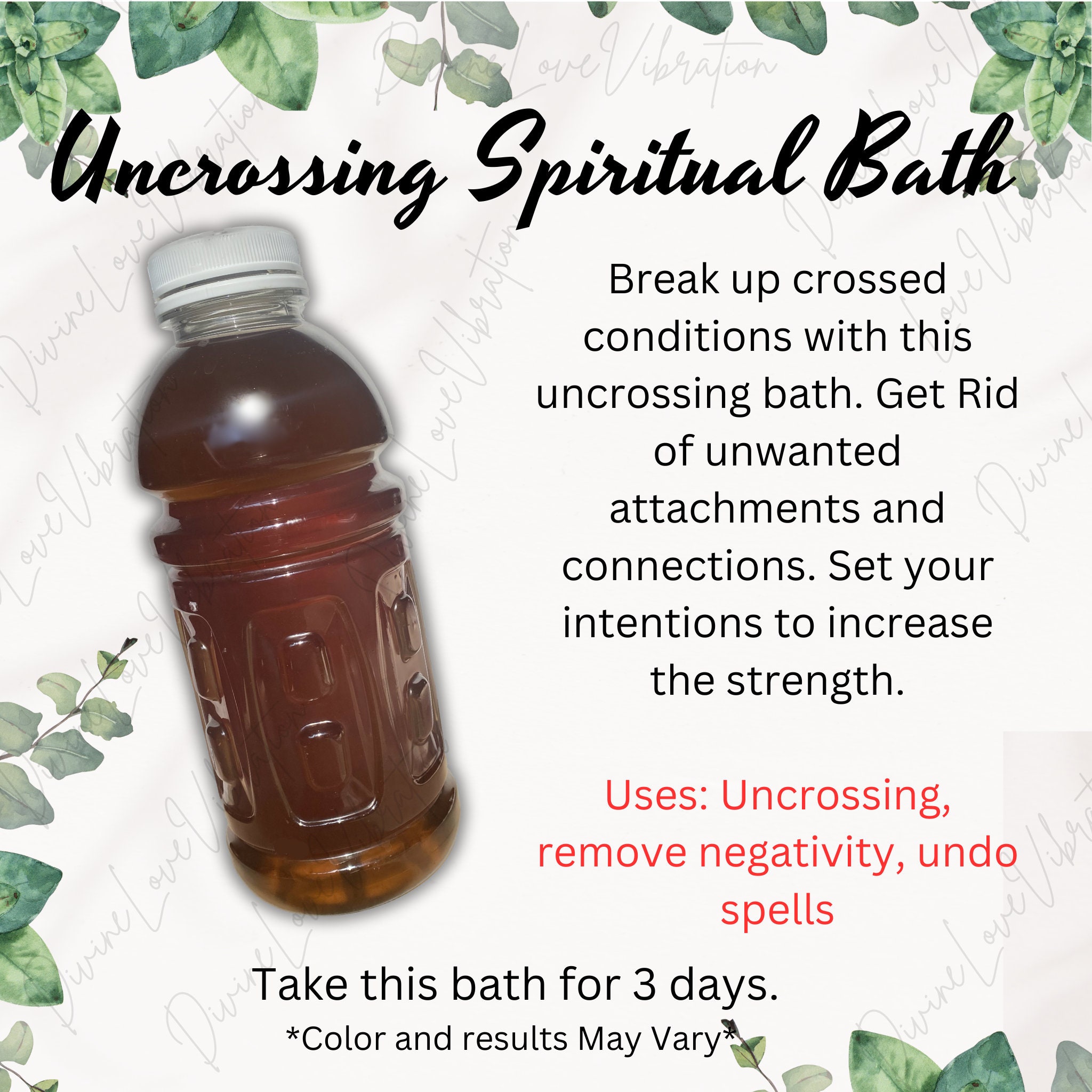 Spiritual Baths, Cleansing Bath, Protection, Road Opening, Uncrossing ...