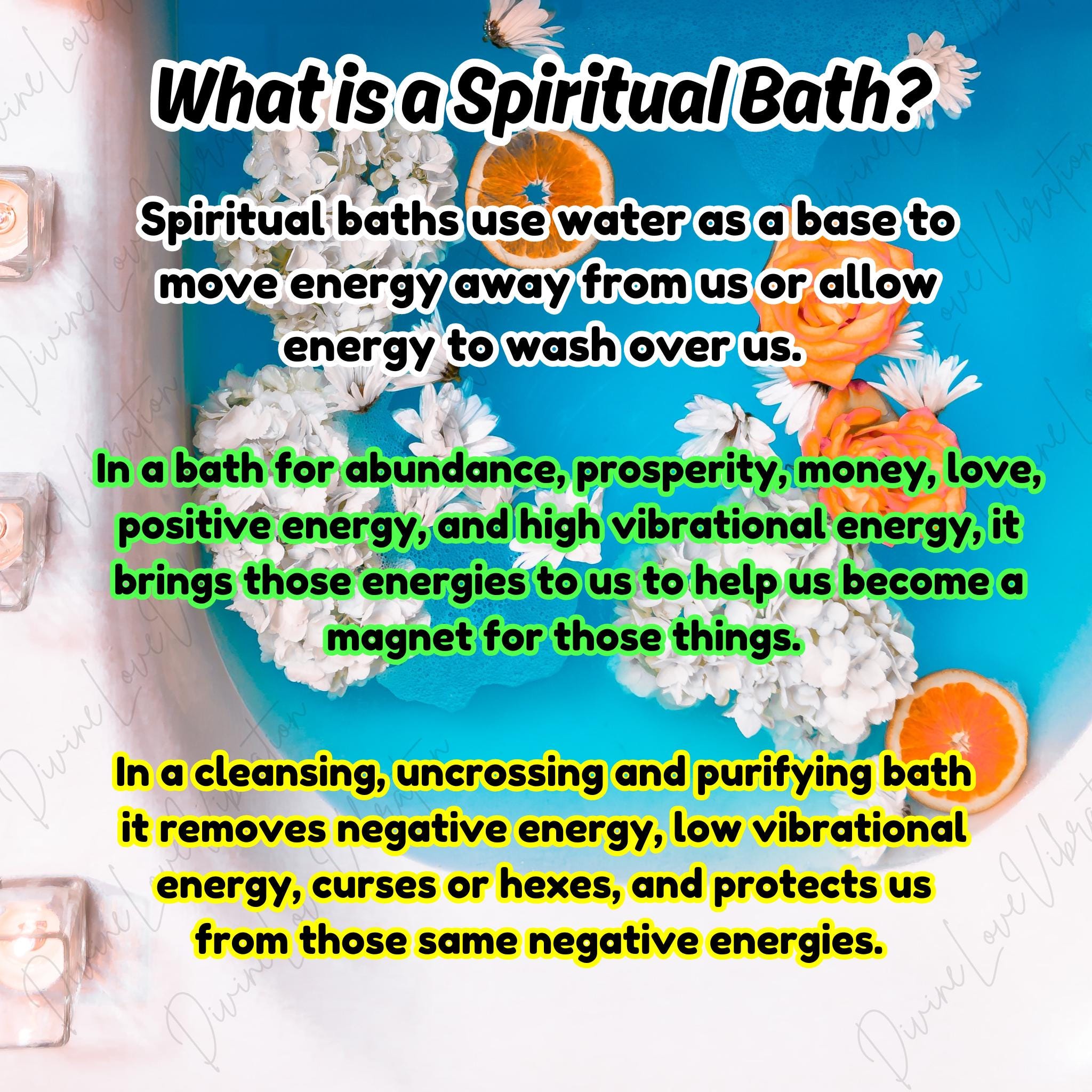 Spiritual Baths, Cleansing Bath, Protection, Road Opening, Uncrossing ...