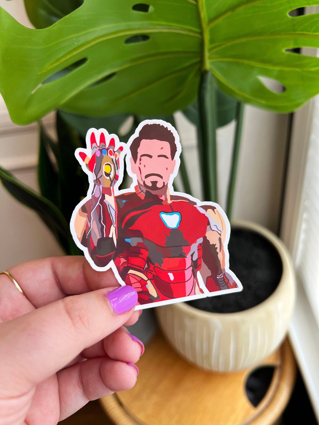 The Last Snap Marvel Inspired Glossy Sticker for Laptops, Water Bottles ...