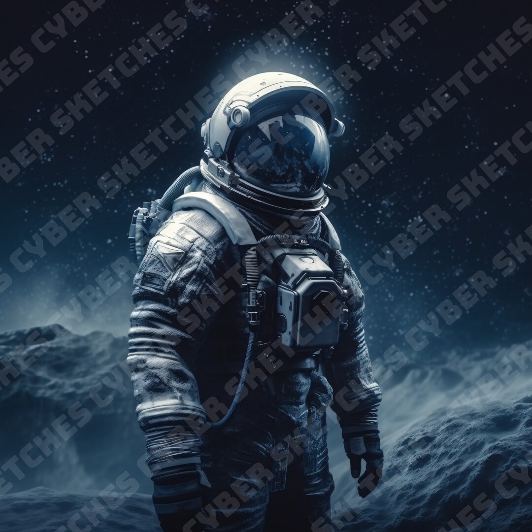 Cosmic Solitude, Digital Download, Sci-fi, Space, AI Art, Wall Décor - Etsy