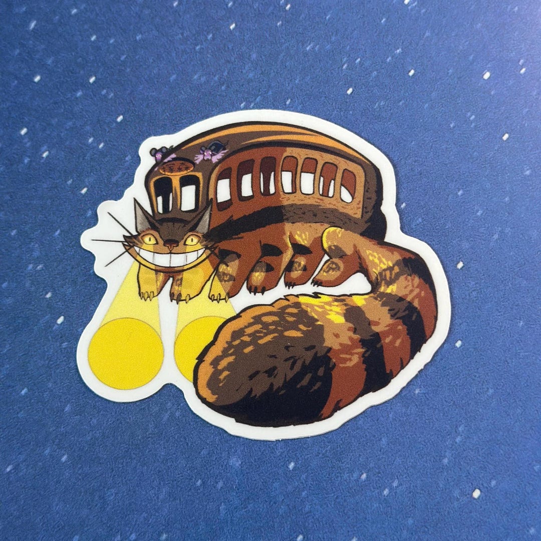 Catbus Sticker - 3" (76.2 Mm) Studio Ghibli - Etsy