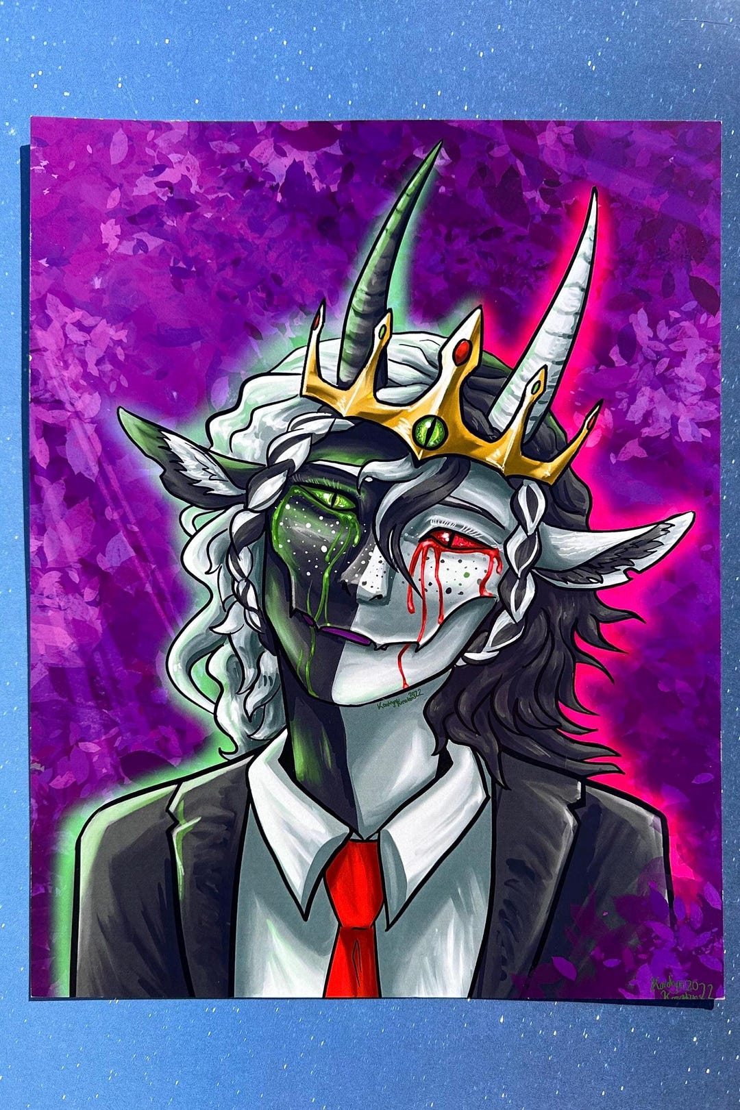 Ranboo Print - Neon Lights - Etsy