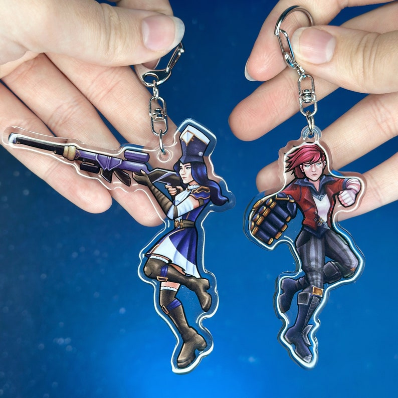 Violet Arcane Charm 3.5 88.9 Mm Arcane: League of Legends Keychain - Etsy