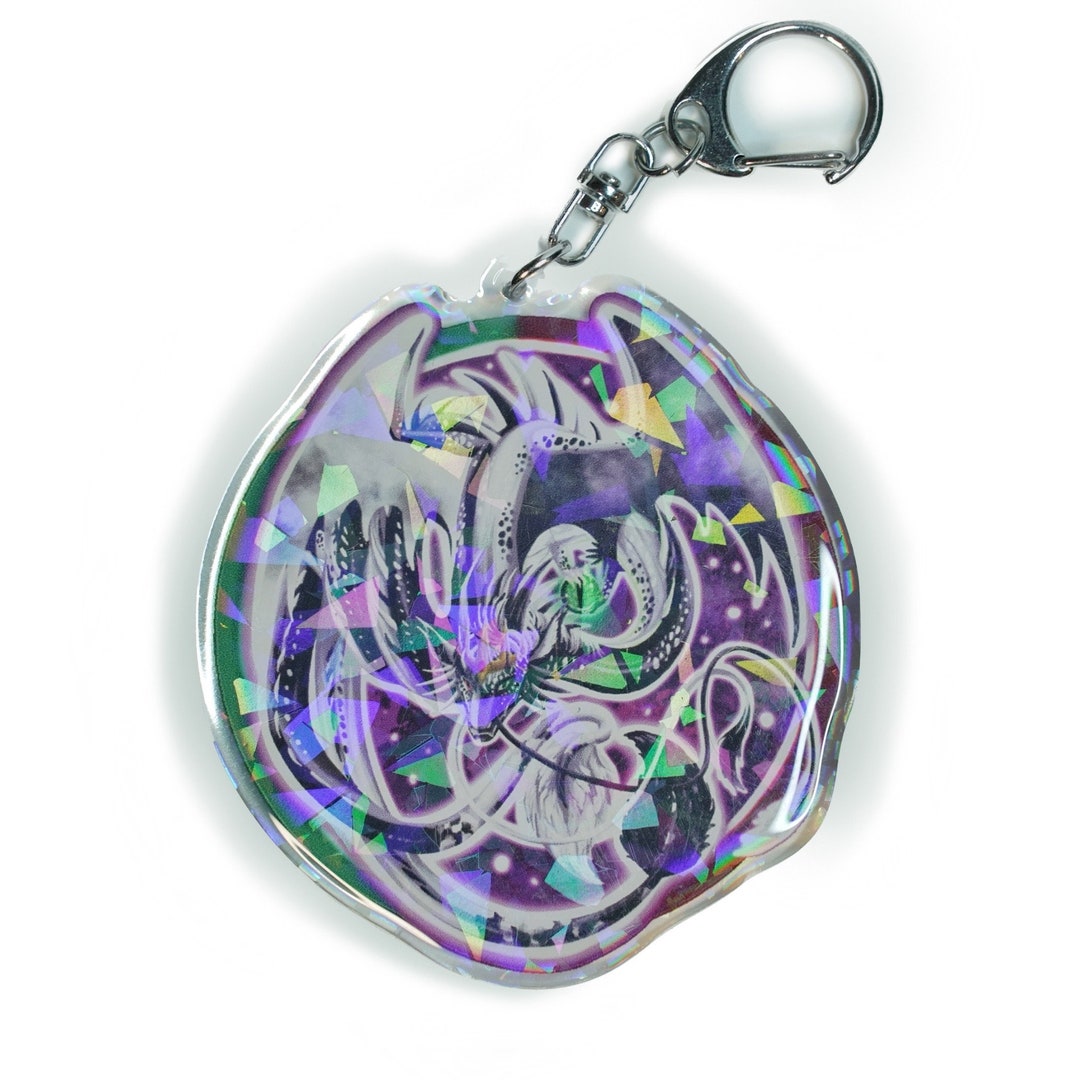 Ranboo Dragon 3 76.2 Mm Dream SMP Holographic Keychain - Etsy