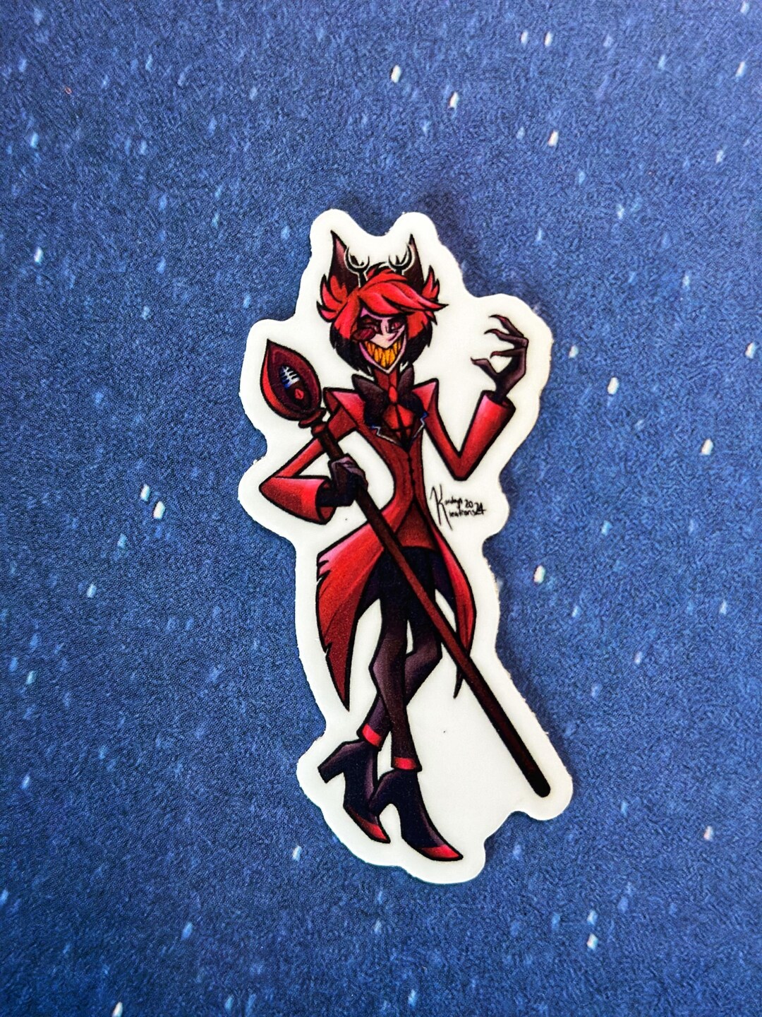 Alastor Sticker 3 76.2 Mm Hazbin Hotel - Etsy