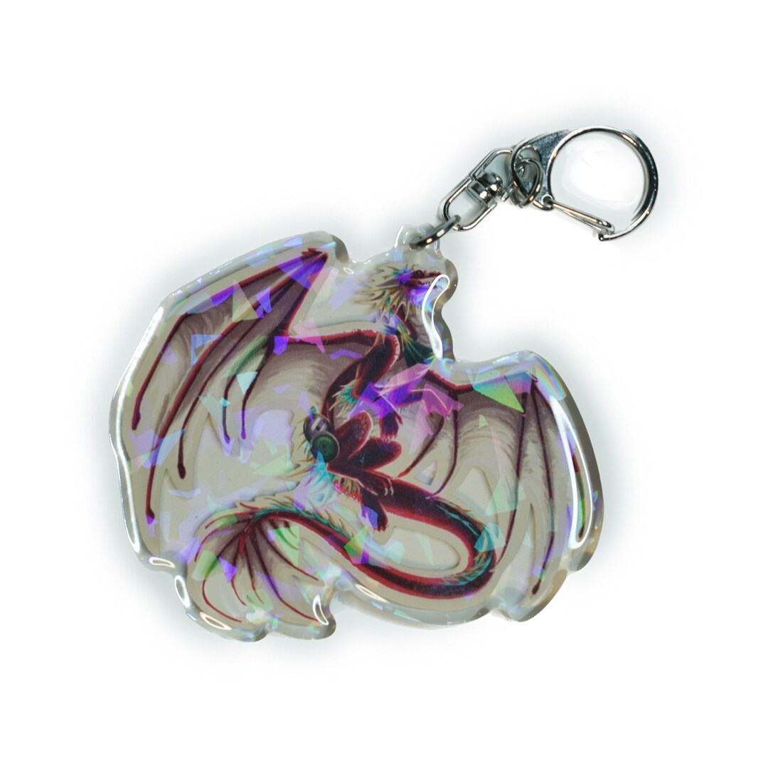Tommyinnit Dragon 3 76.2 Mm Dream SMP Holographic Keychain - Etsy