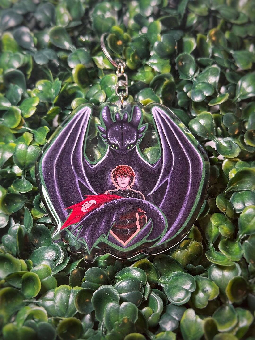 Viking Chief & Dragon Charm - HTTYD 3” (76.2 Mm) Keychain - Etsy