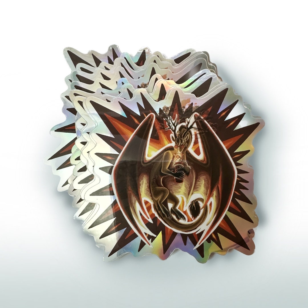 Smoke Dragon Sticker - 3" (76.2 Mm) DSMP Holographic Sticker - Etsy