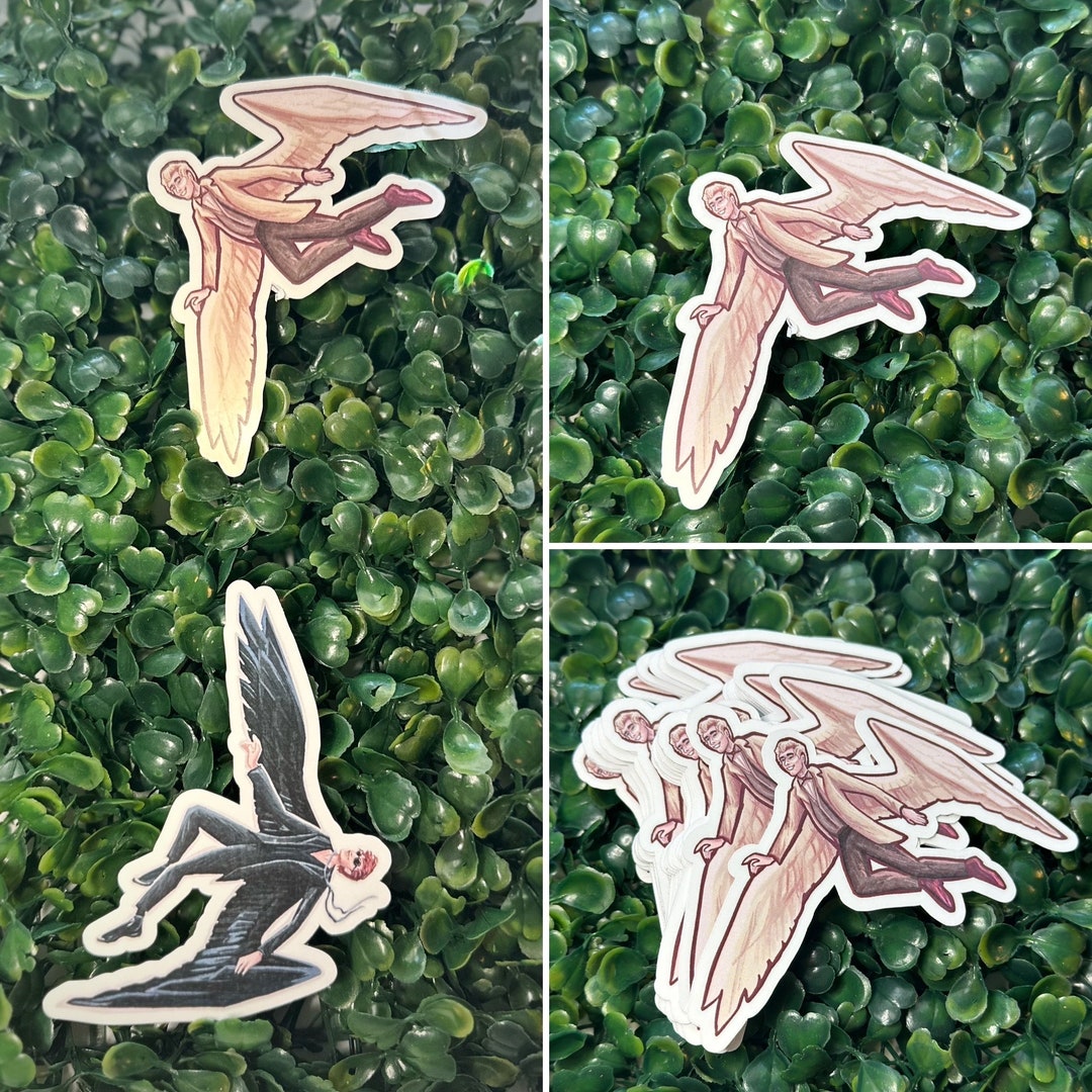 Aziraphale Good Omens Sticker 3 76.2 Mm - Etsy