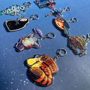 Cute Fire Demon Shaker Charm - 3" (76.2 Mm) SG Keychain - Etsy