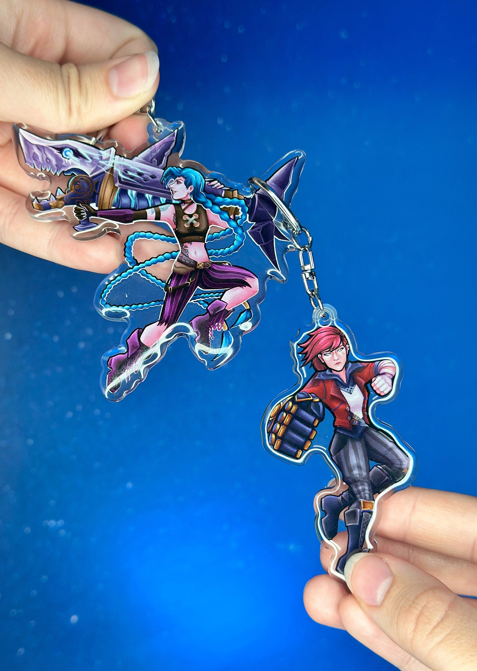 Violet Arcane Charm 3.5 88.9 Mm Arcane: League of Legends Keychain - Etsy