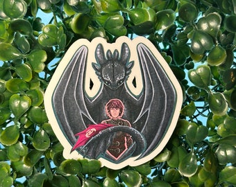 Toothless Dragon Sticker, Meme Sticker, Tiktok Dragon Sticker Funny ...