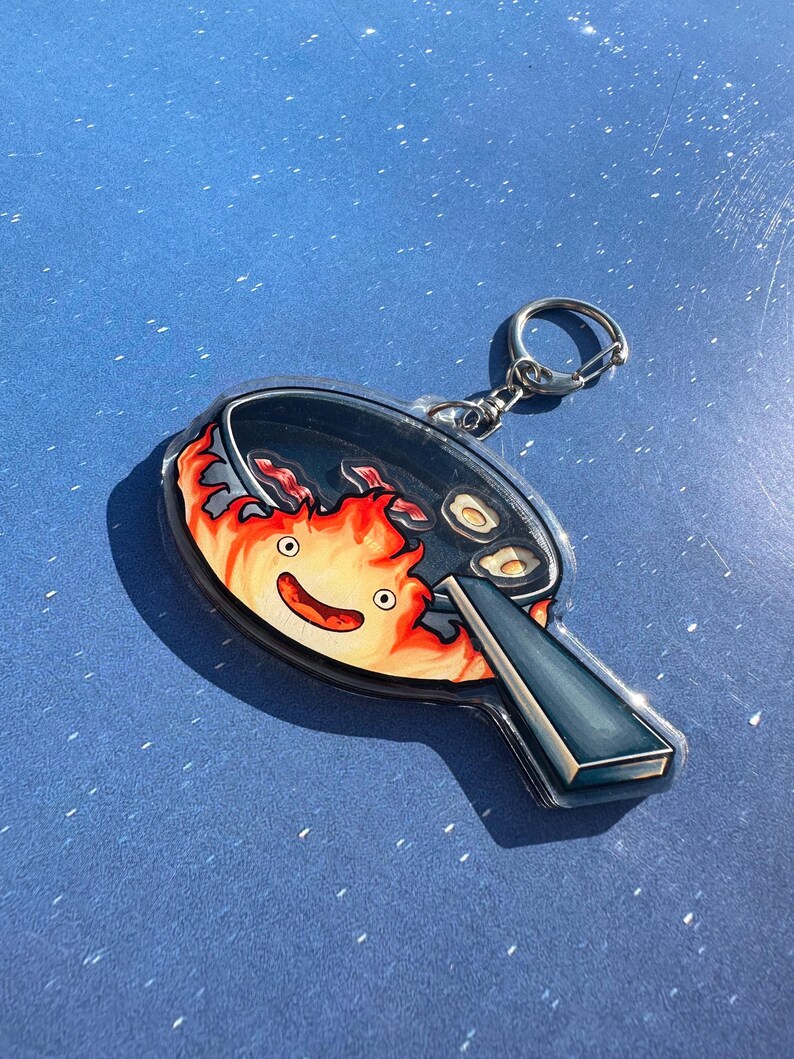 Cute Fire Demon Shaker Charm - 3" (76.2 Mm) SG Keychain - Etsy