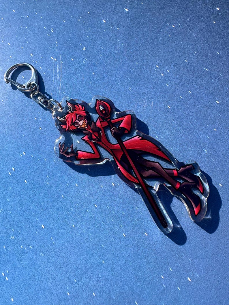 Alastor 3 76.2 Mm Hazbin Hotel Keychain - Etsy