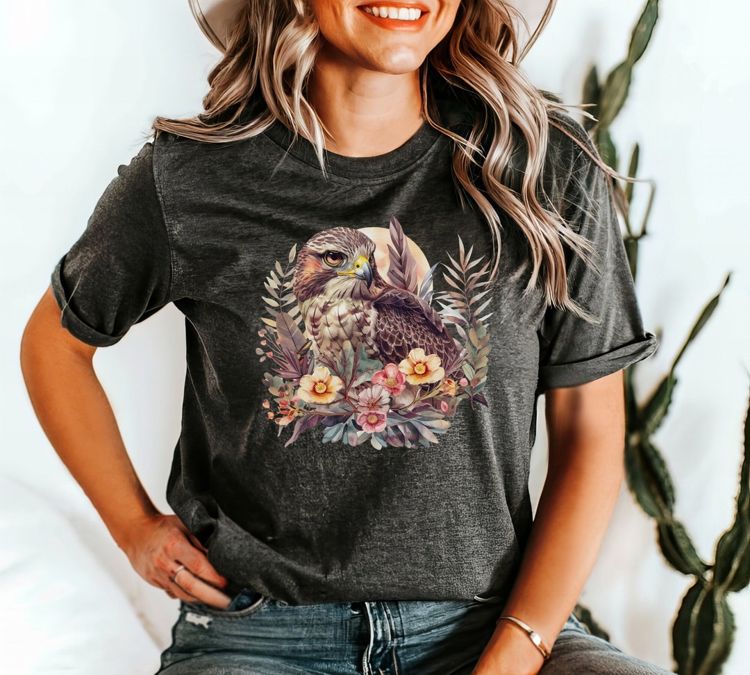 Hawk Shirt, Majestic Hawk Shirt, Wild Hawk Shirt, Animal Lover Shirt ...