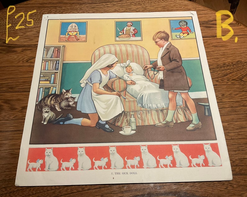 Vintage Macmillan Educational Classroom Posters C1930. Designed as ...