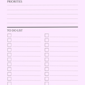 To Do List - Daily - Etsy