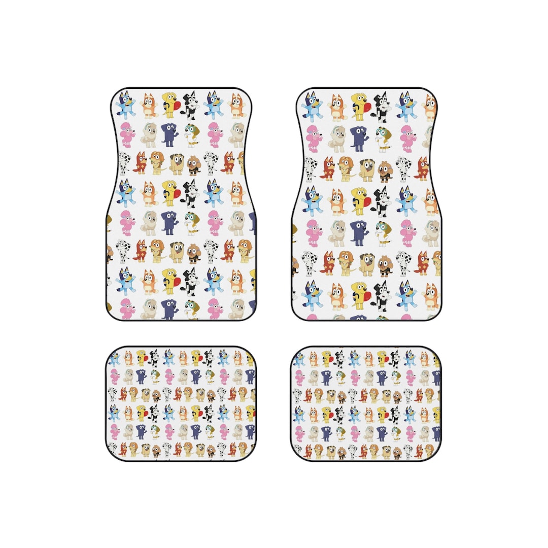 Bluey and Friends Car Mats set of 4 - Etsy
