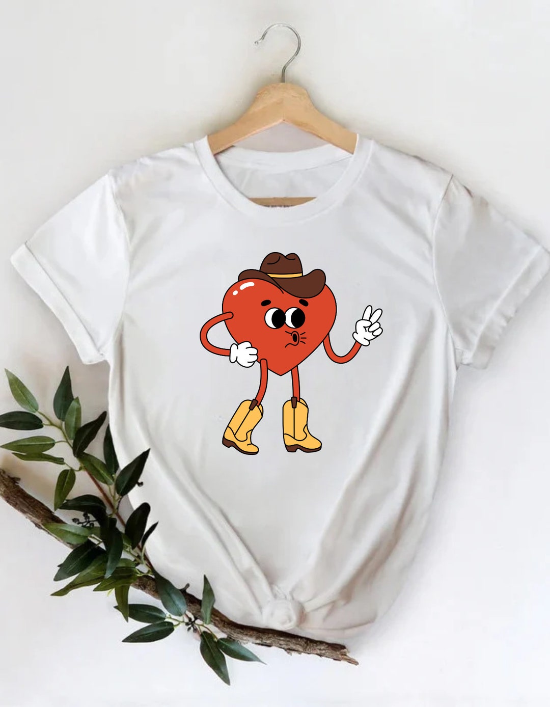 Cowboy Shirt, Cartoony Shirt, Cowboy Heart Shirt, Cowboy Shirts ...