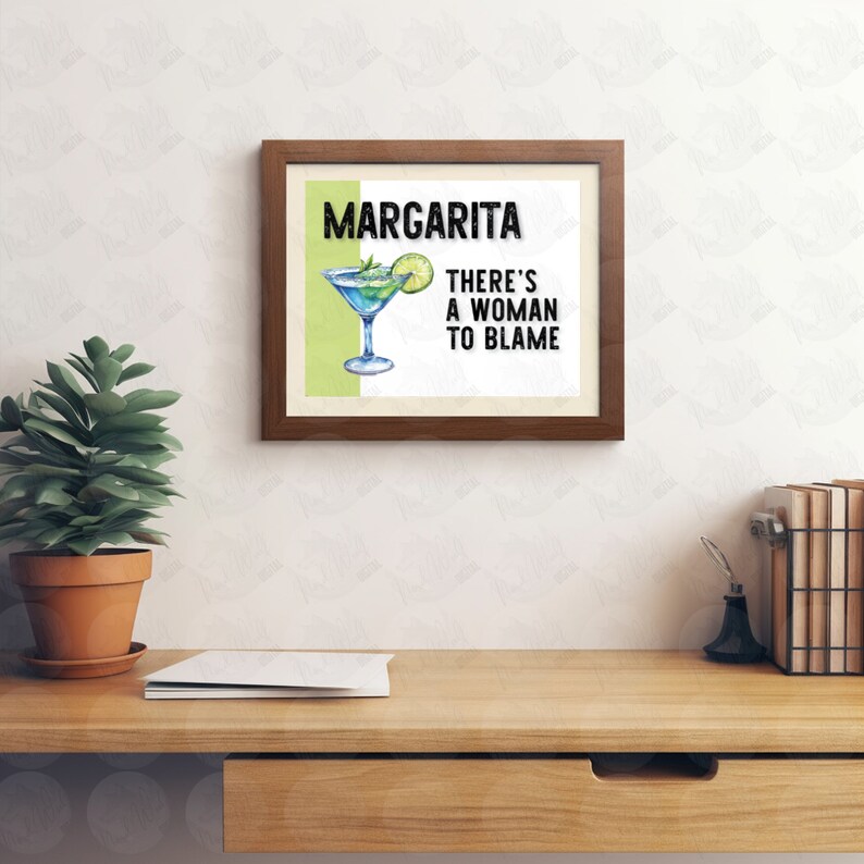 4 Whimsical Cocktail Quote Art Prints Instant Download - Etsy