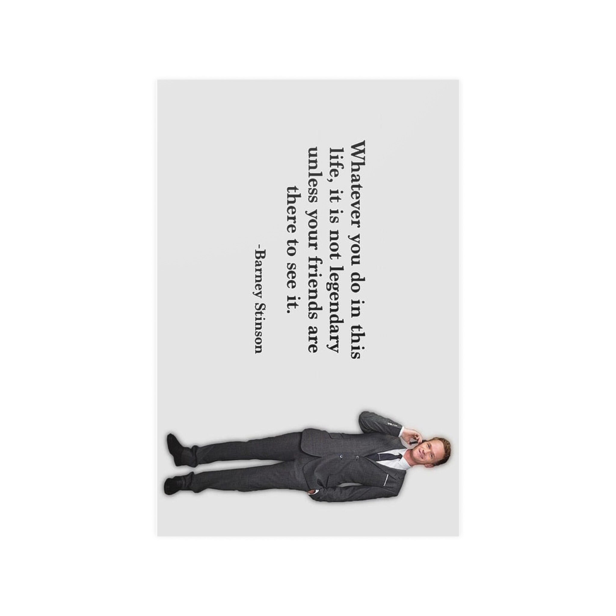 Barney Stinson Suit Up Poster