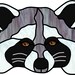 Cute Racoon in a Tree and Racoon Sun-catcher Digital Stained Glass ...