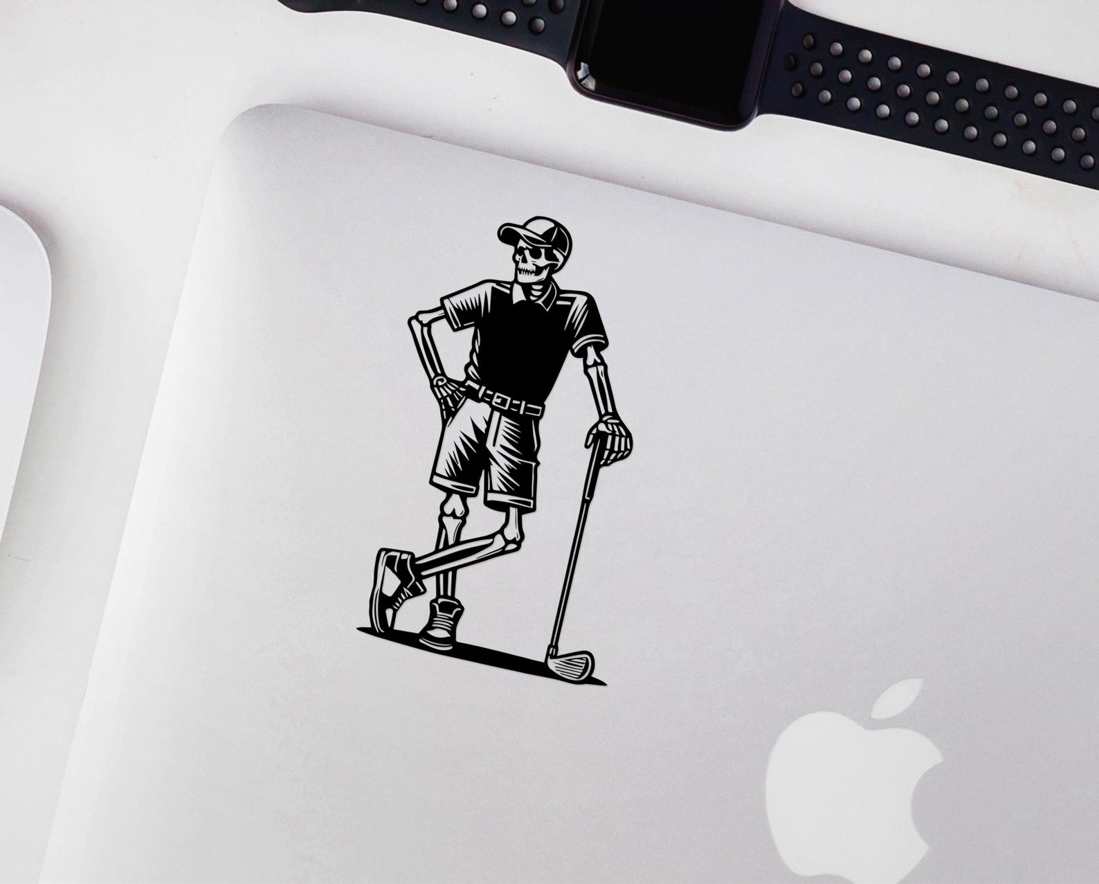 Skeleton Golf Vector Graphic for DIY Crafts and Projects | Skull ...