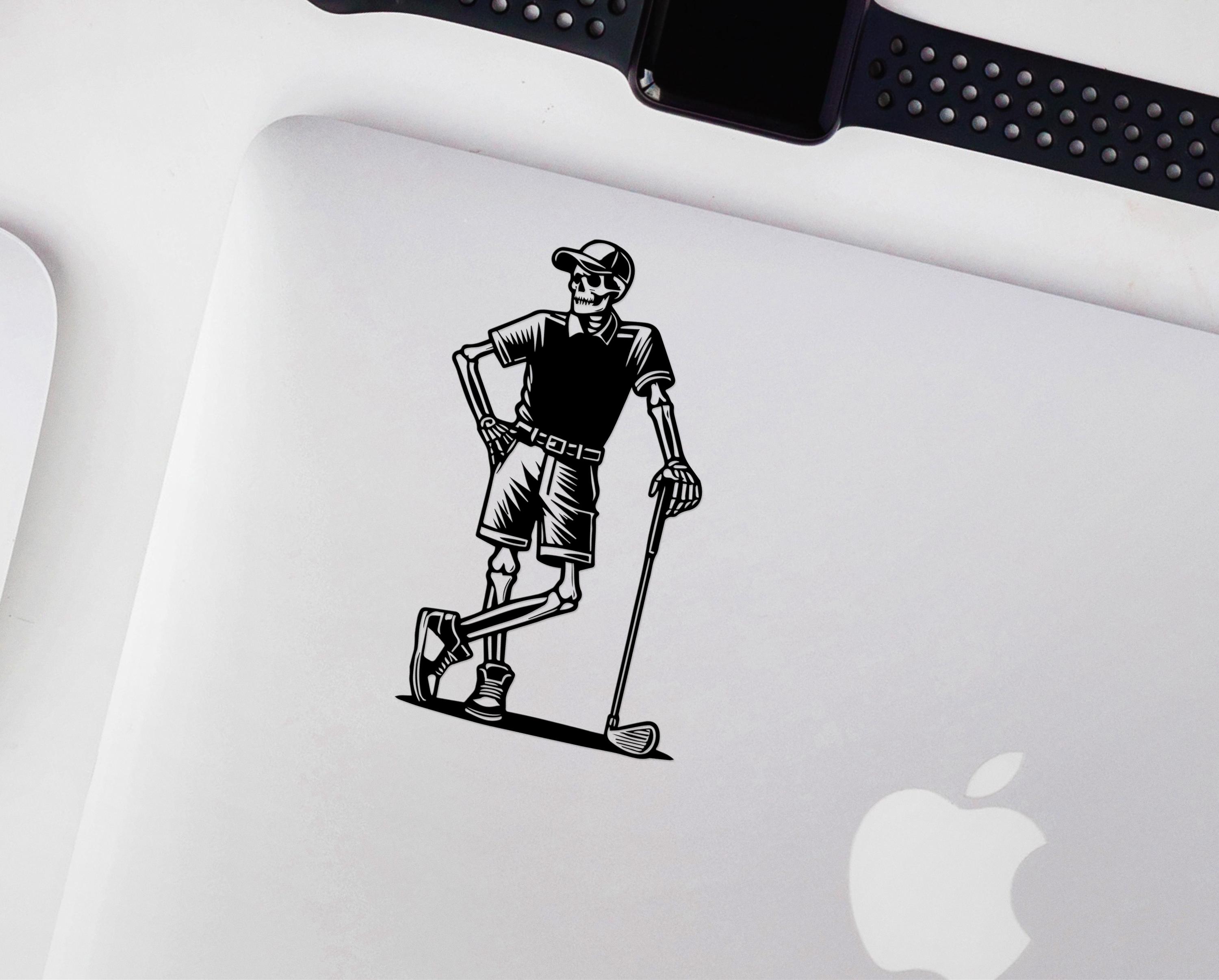 Skeleton Golf Vector Graphic for DIY Crafts and Projects | Skull ...