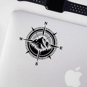 Compass Mountain Cut File | Outdoor Compass Rose Vector Graphic ...