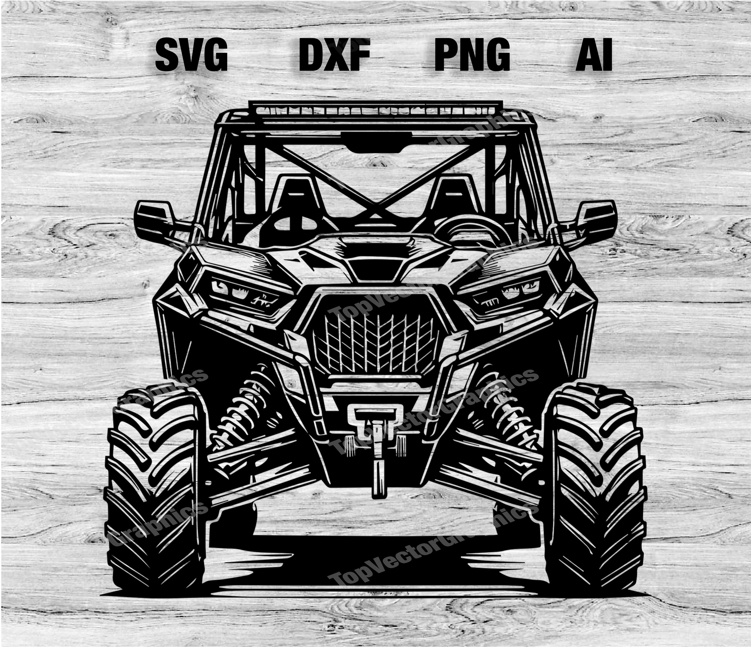 Utv Polaris Premium SVG | Atv Laser File | off Road Vehicle Svg | 4 ...