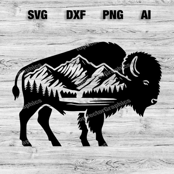 Buffalo Ai Dxf - Etsy