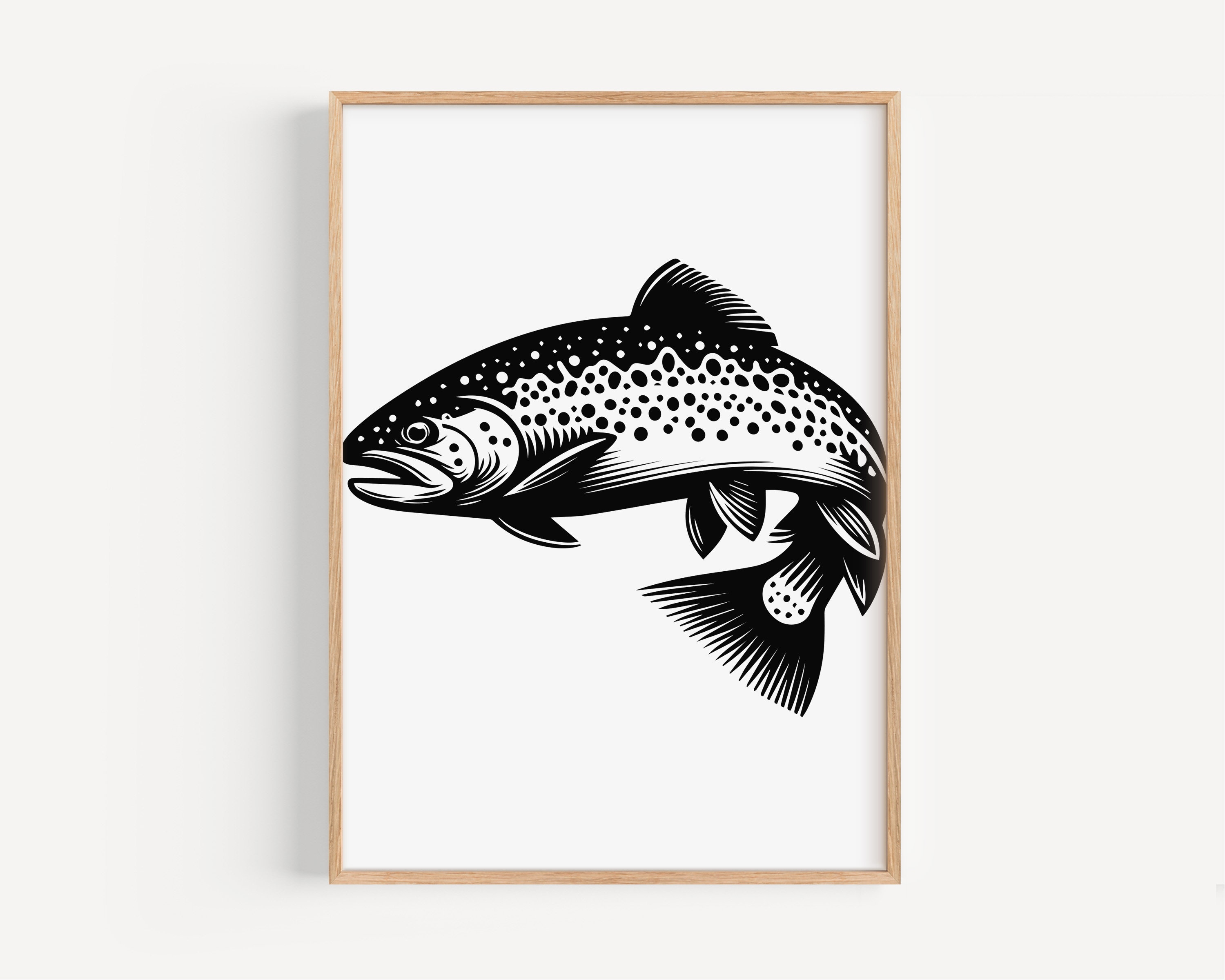 Rainbow Trout Cut Files | Rainbow Trout Fish Vector Graphic Silhouette ...