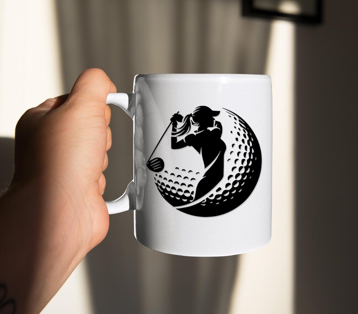 Female Golf Silhouette Svg, Golfer Svg, Golfing Design Svg, Golf Logo ...