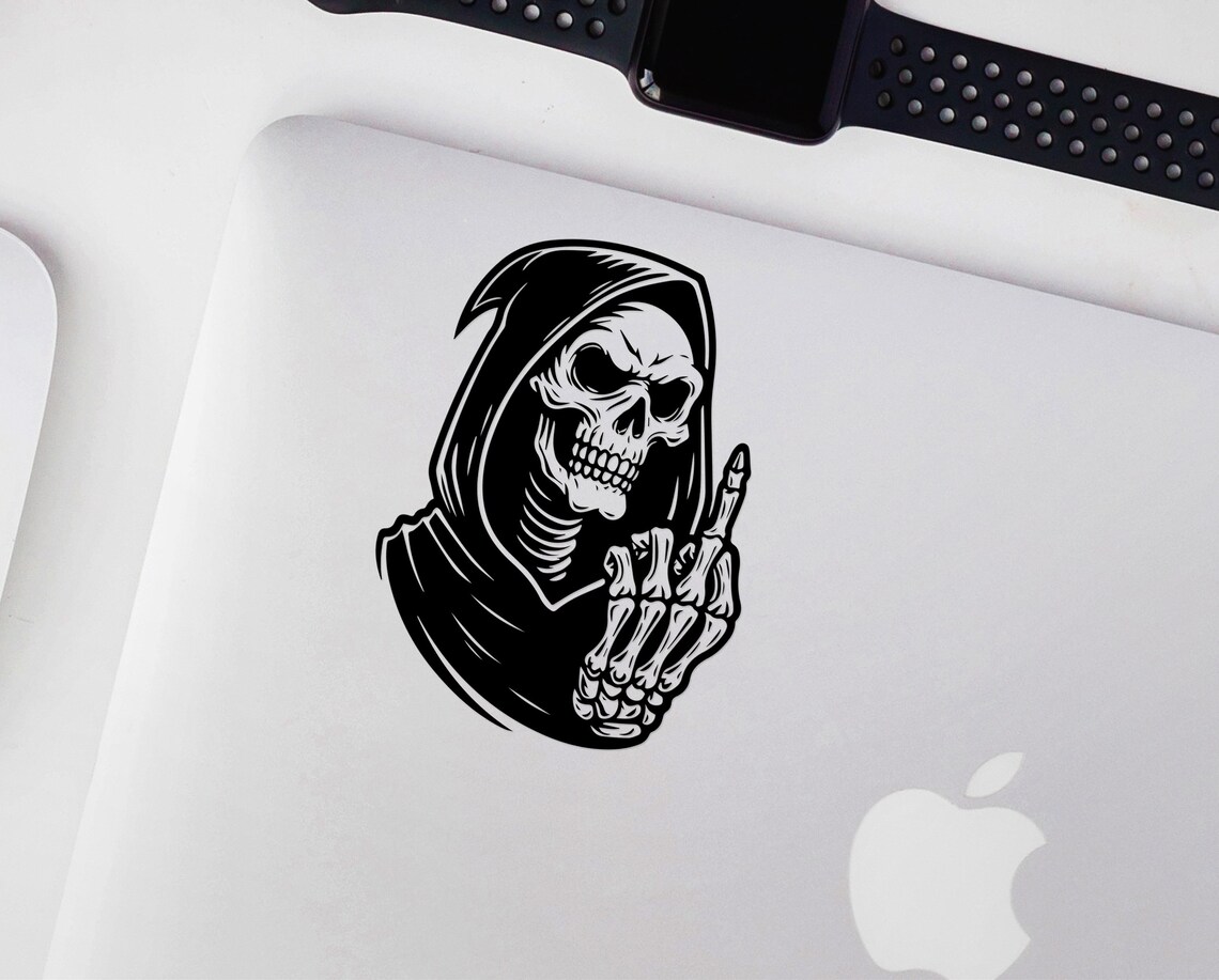 Grim Reaper Skeleton Cut Files | Grim Reaper Finger Skull Vector ...