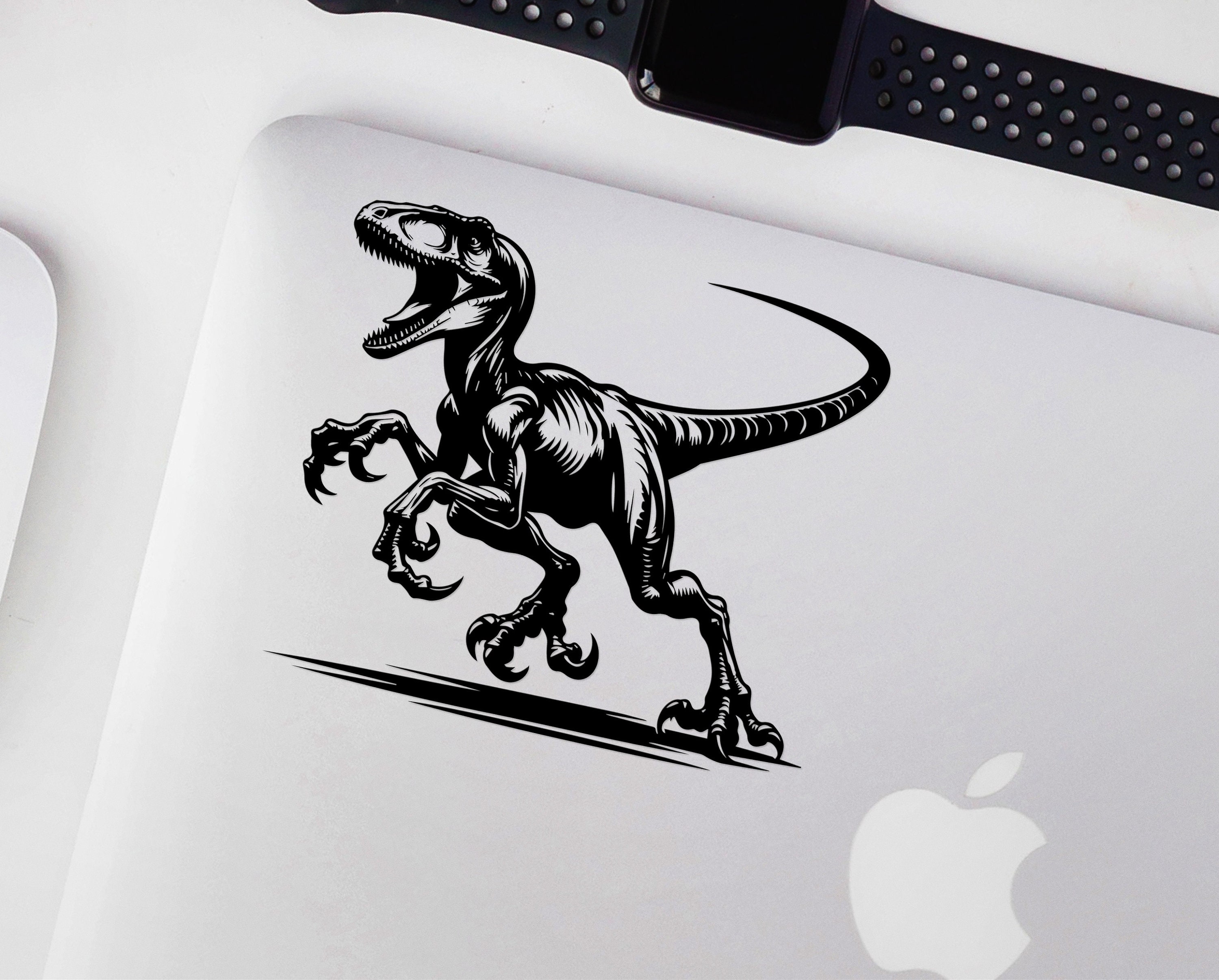 10 Raptor Cut Files | Raptor Dinosaur Vector Graphic Silhouette, Cameo ...