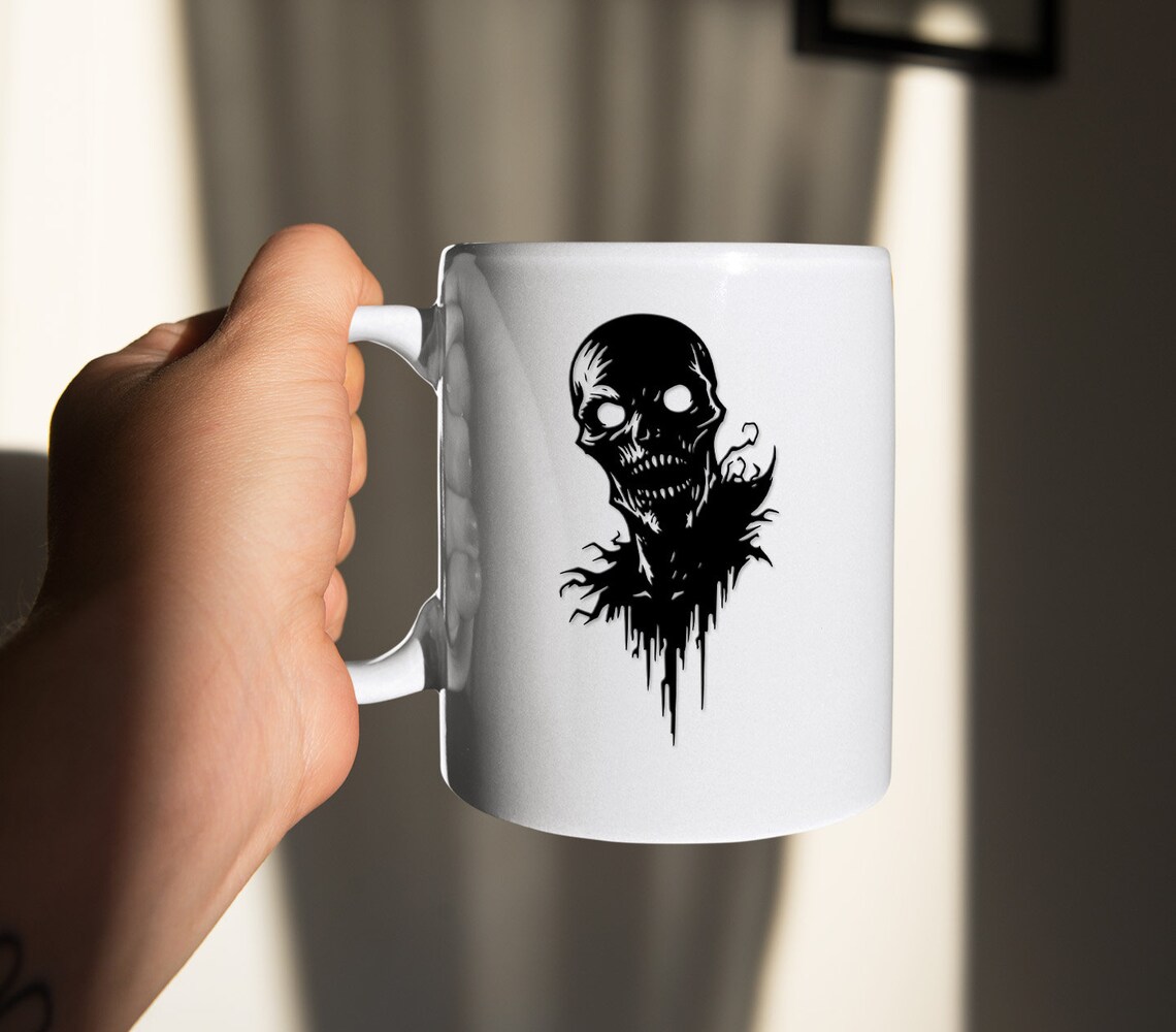 Scary Zombie Cut File | Zombie Vector Graphic Silhouette, Cameo, Cricut ...