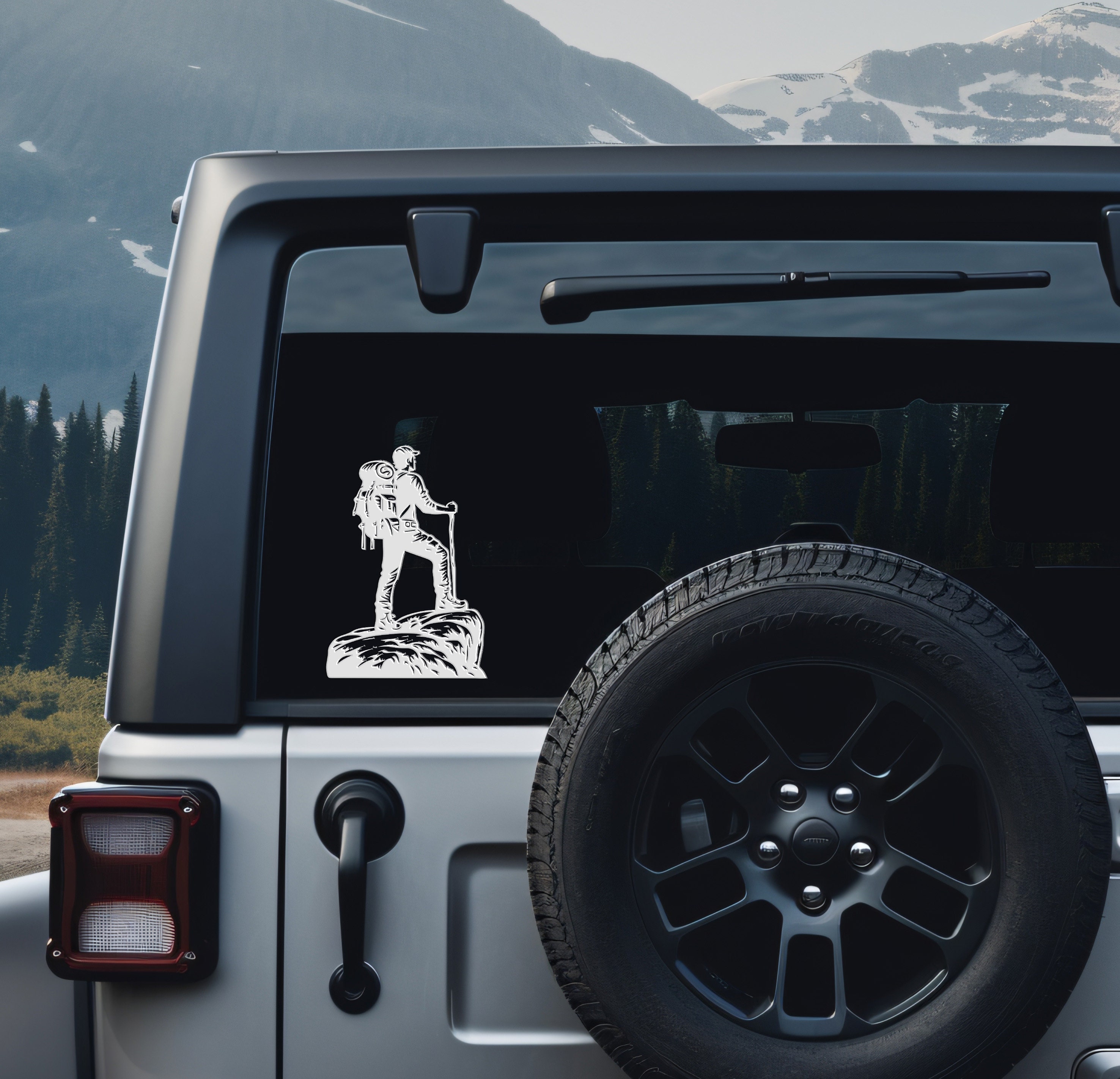 8 Hiker Boulder Vector Graphics for DIY Crafts and Projects Hiker ...