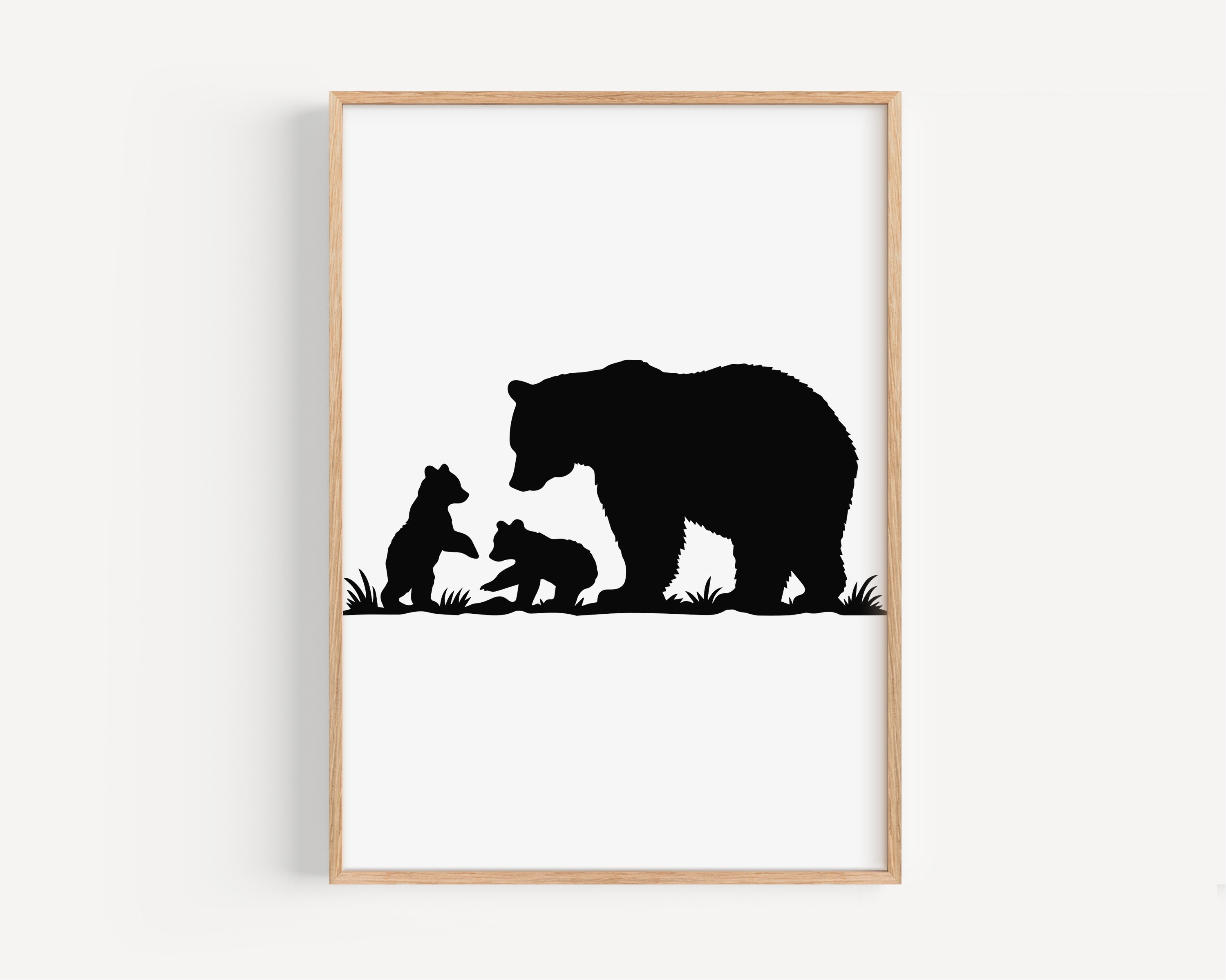9 Mama Bear and Cubs Cut Files | Mama Bear and Cubs Vector Graphic ...