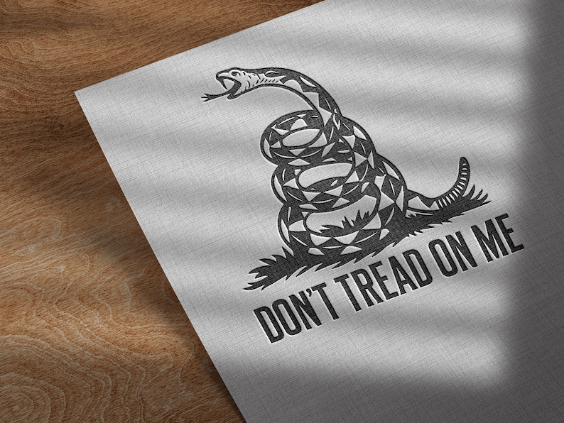 Don't Tread on Me Snake Gadsden Flag Files | Rattlesnake Vector ...