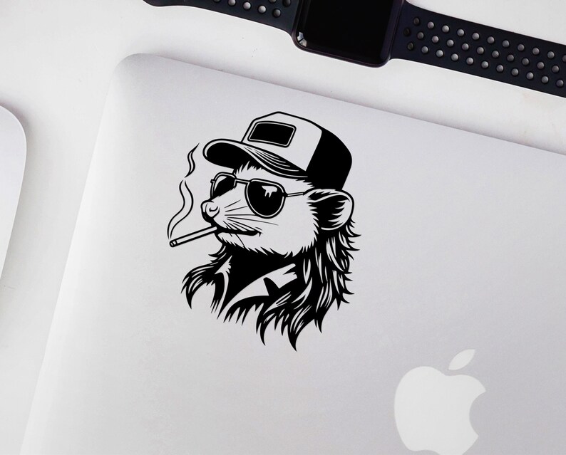 Possum Mullet With Sunglasses Smoking File | Cool Possum Trucker Hat ...