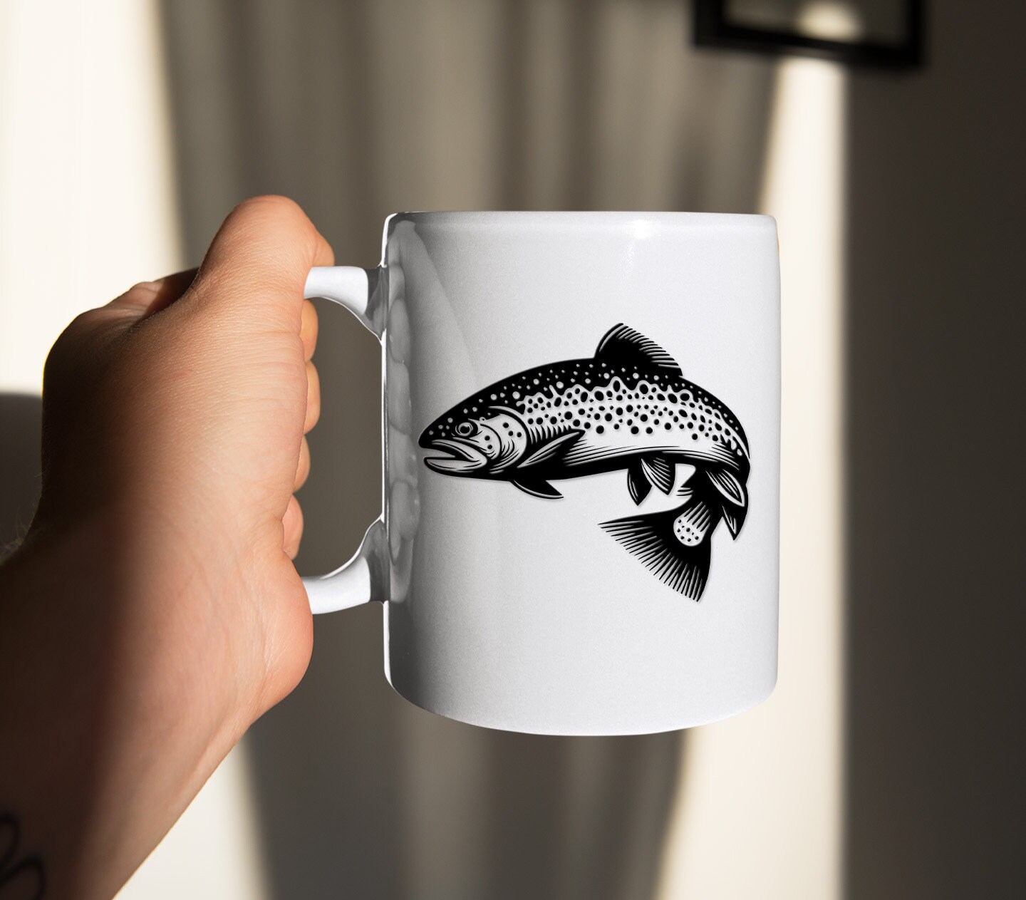 Rainbow Trout Cut Files | Rainbow Trout Fish Vector Graphic Silhouette ...