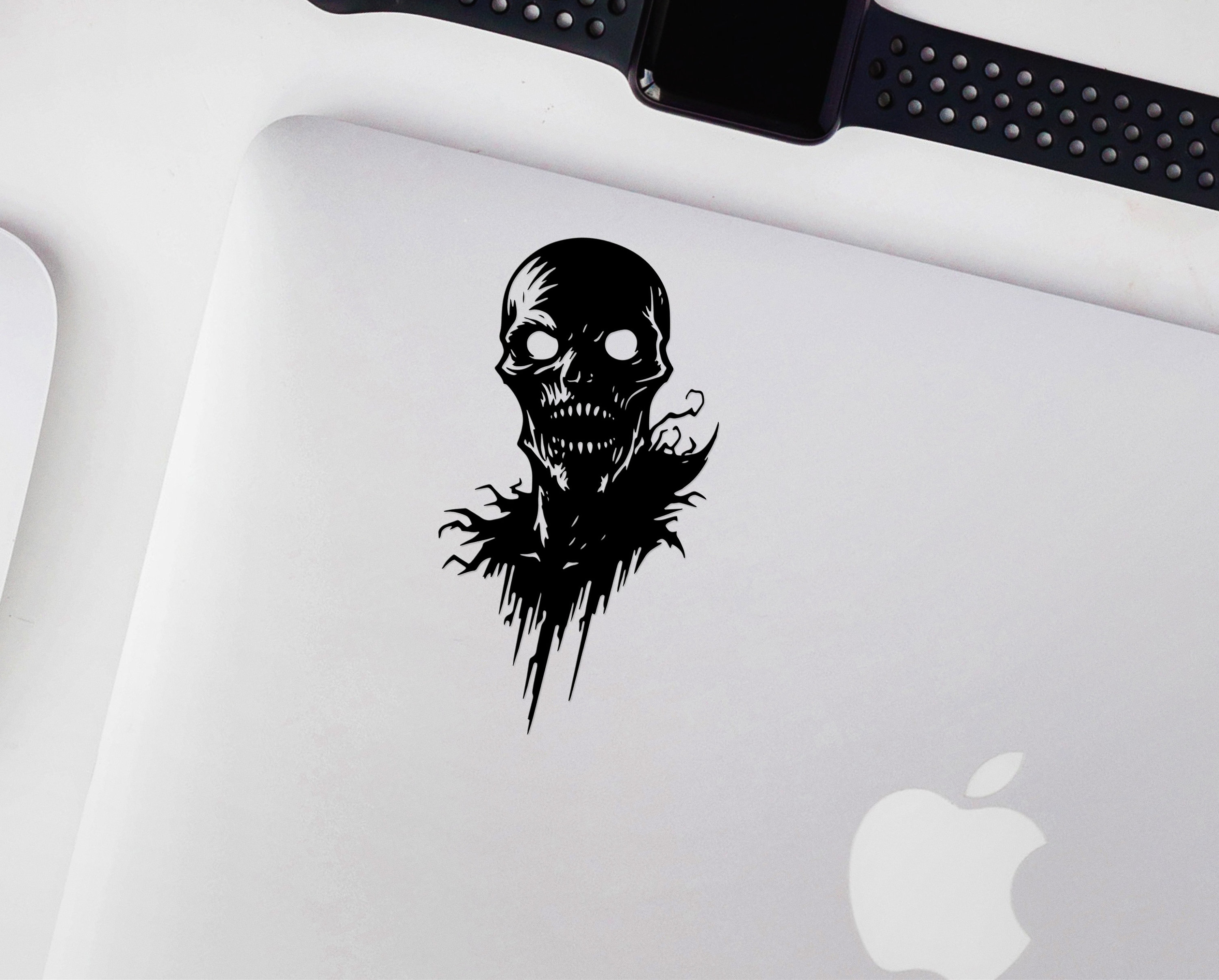 Scary Zombie Cut File Zombie Vector Graphic Silhouette, Cameo, Cricut ...