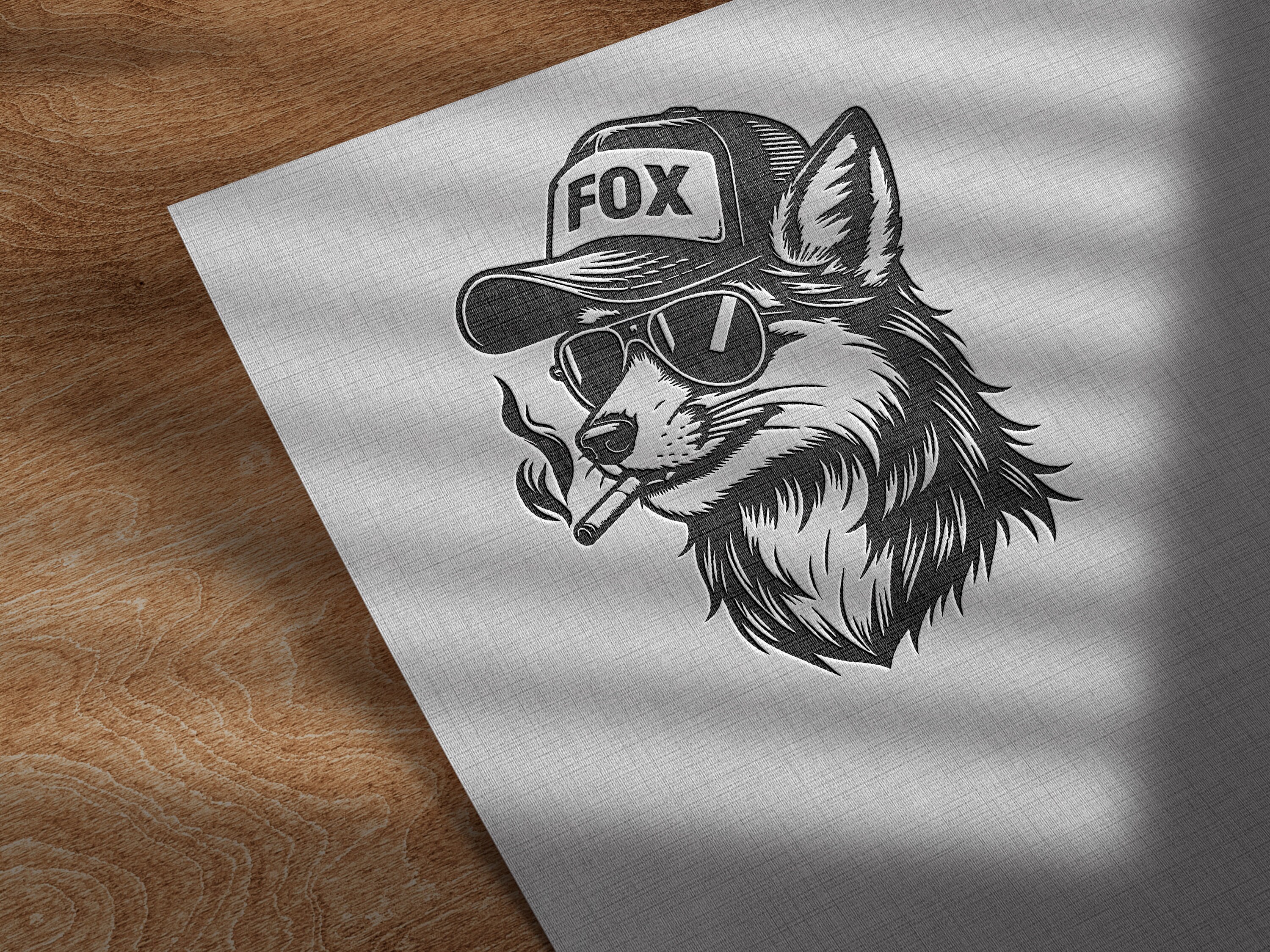 Fox Mullet With Sunglasses Smoking File Cool Fox Trucker Hat Silhouette ...