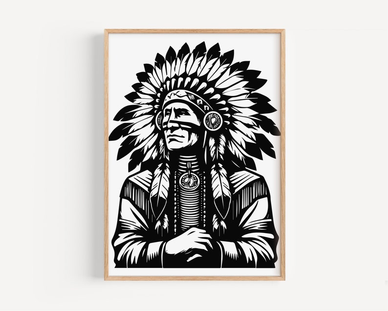 9 Native American Head Files | Indian Vector Graphic Silhouette, Cameo ...