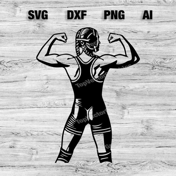 Female Wrestler Clipart - Etsy