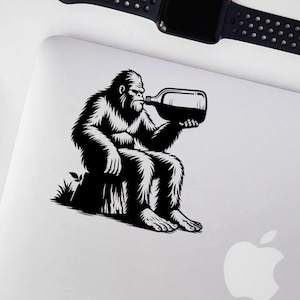 Bigfoot Moonshine Silhouette Cut Files | Funny Bigfoot Vector ...