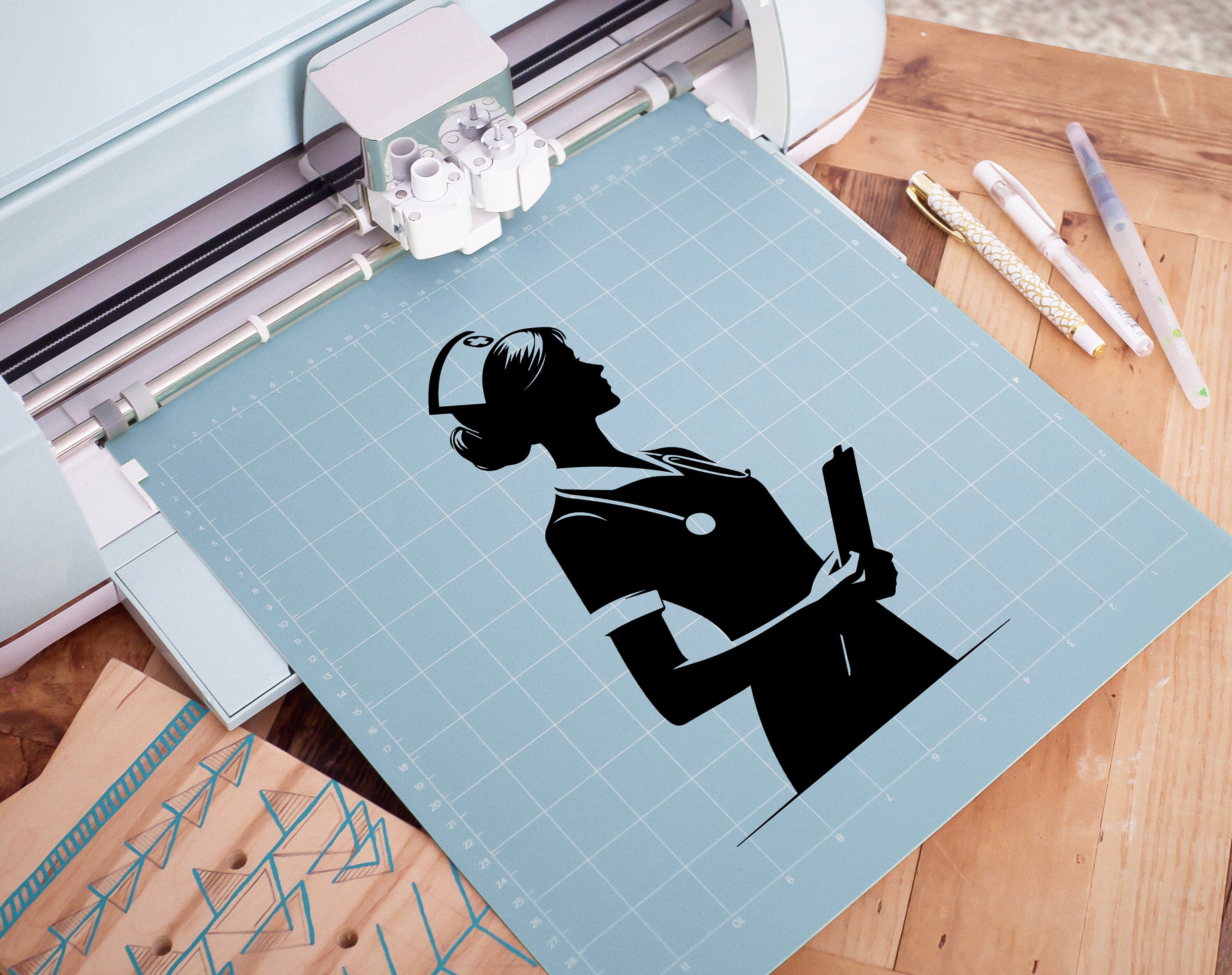 9 Nurse Cut Files | Nursing Vector Graphic Silhouette, Cameo, Cricut ...