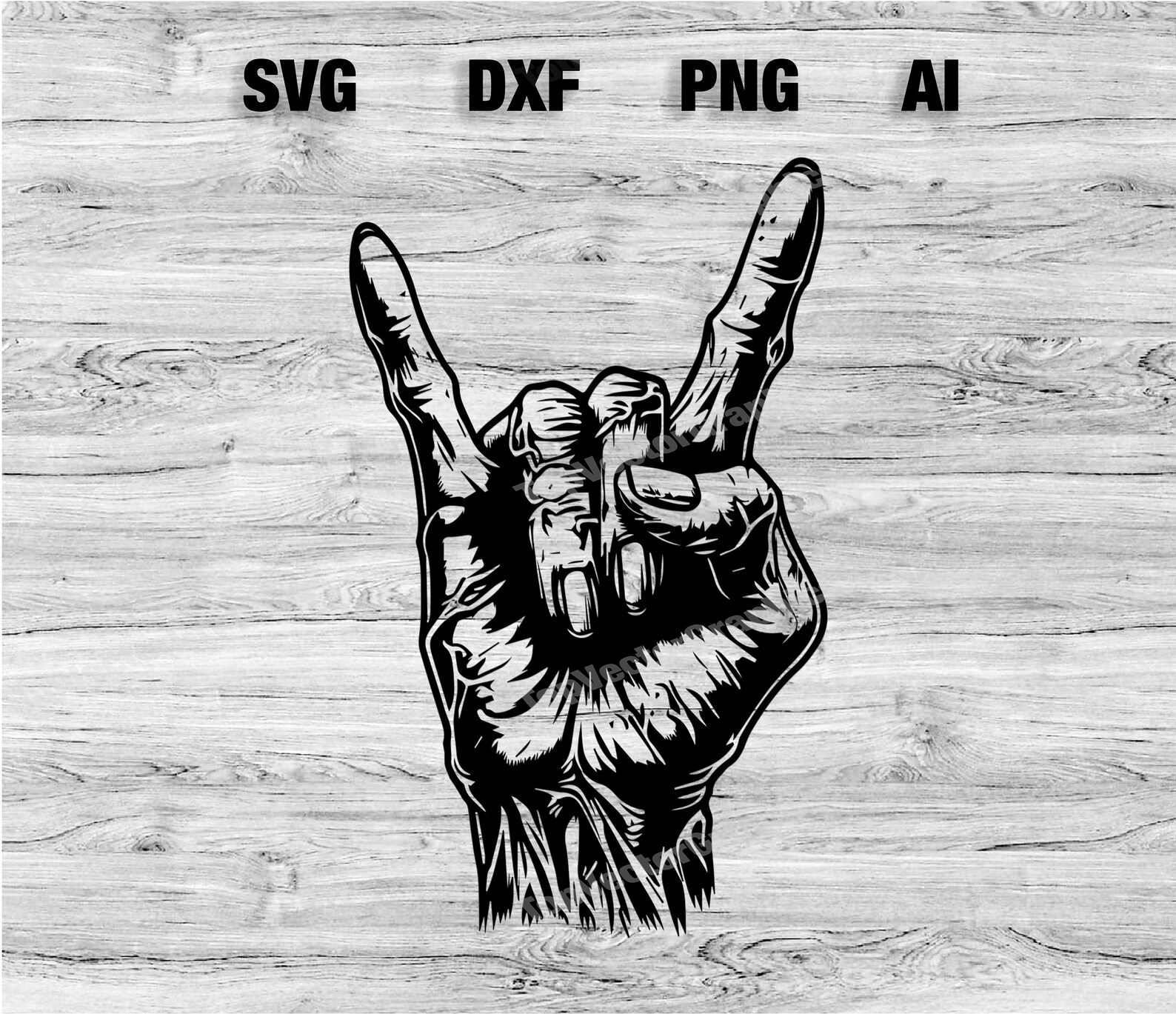 Zombie Hand Rock and Roll Sign Cut Files | Rock and Roll Vector ...