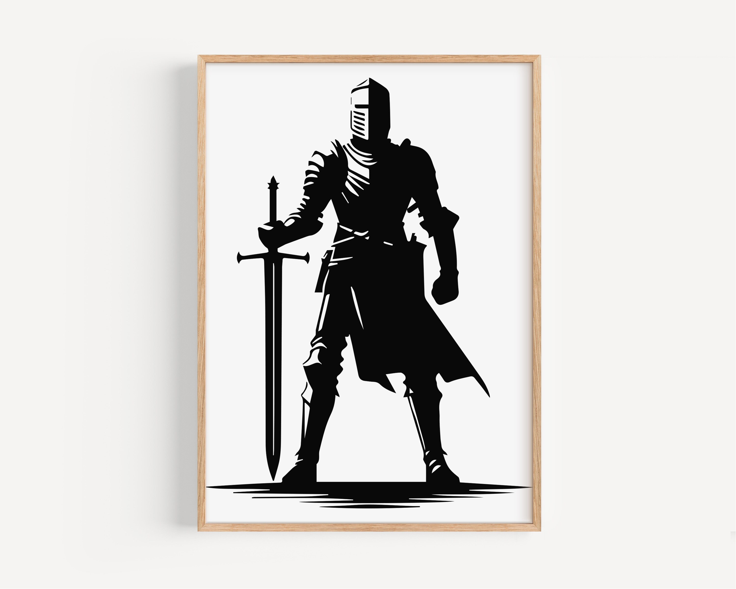 20 Medieval Knight Graphics | Knight Warrior Cut Files Silhouette ...